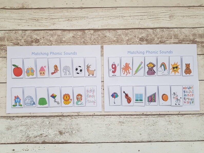 Phonics Game Matching Phonics EYFS Match Picture to Sound | Etsy