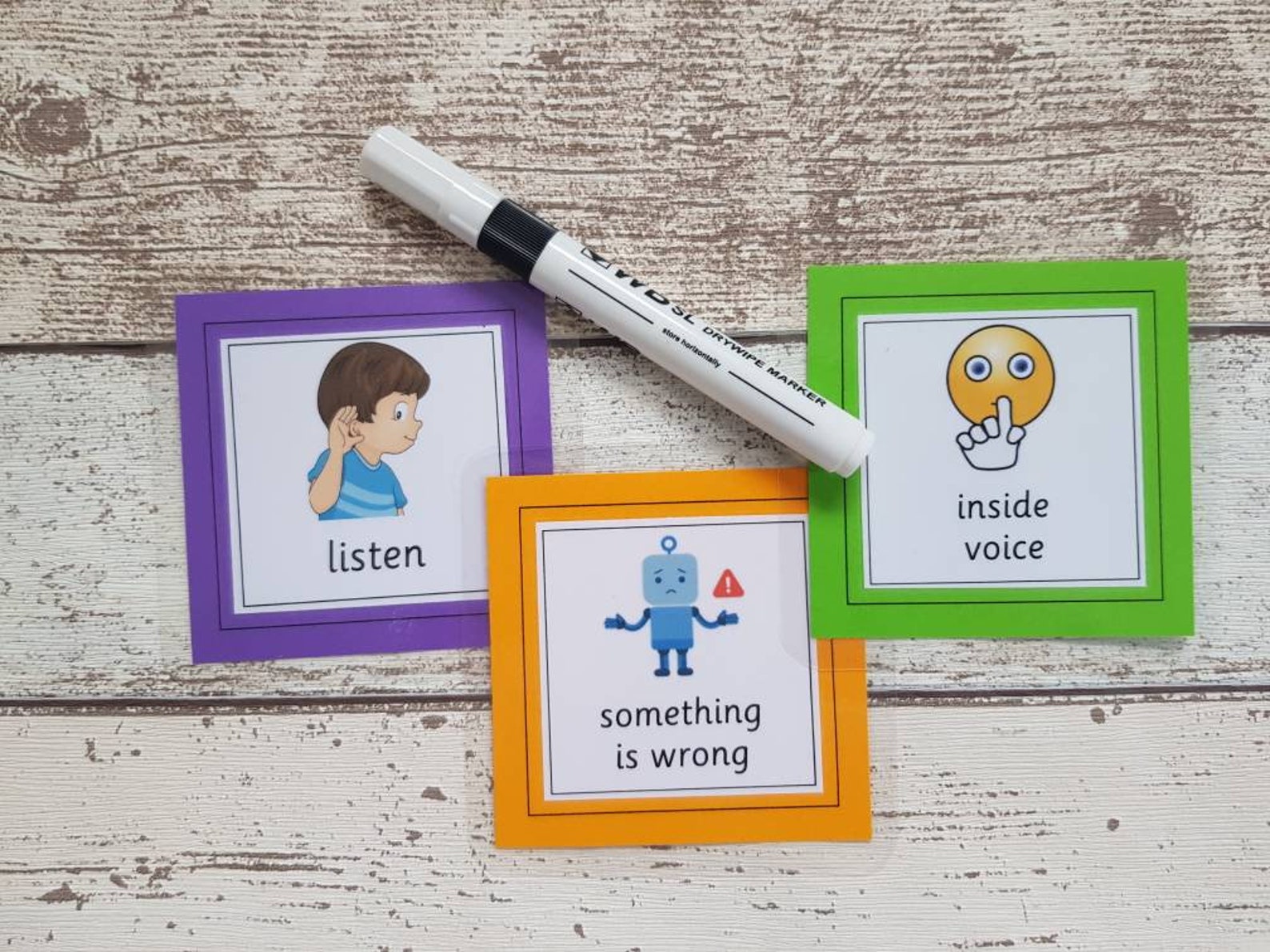 Visual Non Verbal Communication Cards for Children With - Etsy UK