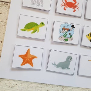 Under the Sea Matching Game, Matching Activity, Game for Toddler ...