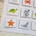 Under the Sea Matching Game, Matching Activity, Game for Toddler ...