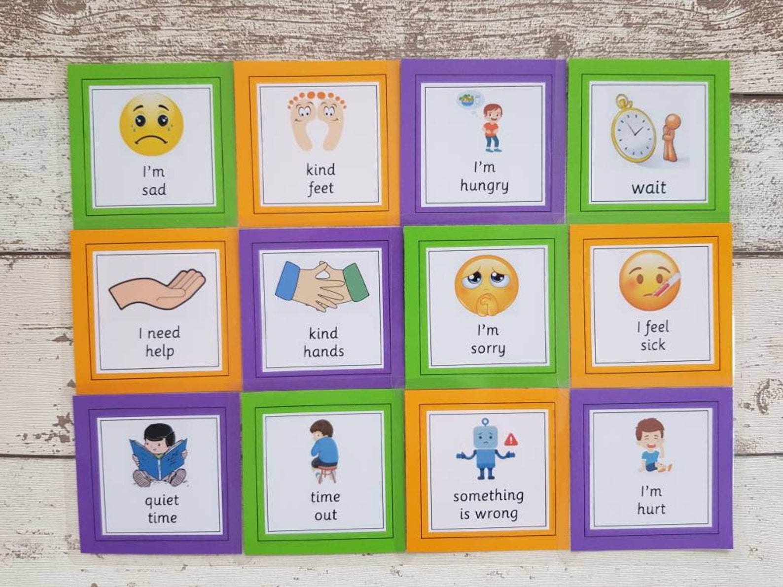 Visual Non Verbal Communication Cards for Children With - Etsy UK