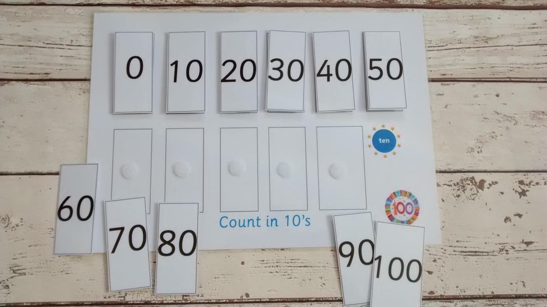 Count in 10's Numeracy Activity for Children, Learn 10 Times Table ...