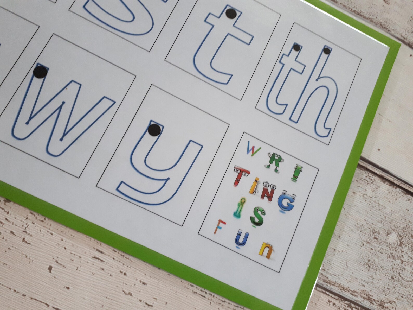 Welsh alphabet tracing boards learn to write Welsh alphabet | Etsy