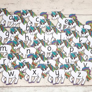 Unicorn Alphabet Line, Unicorn Wall Display, Phonics Display, Classroom ...