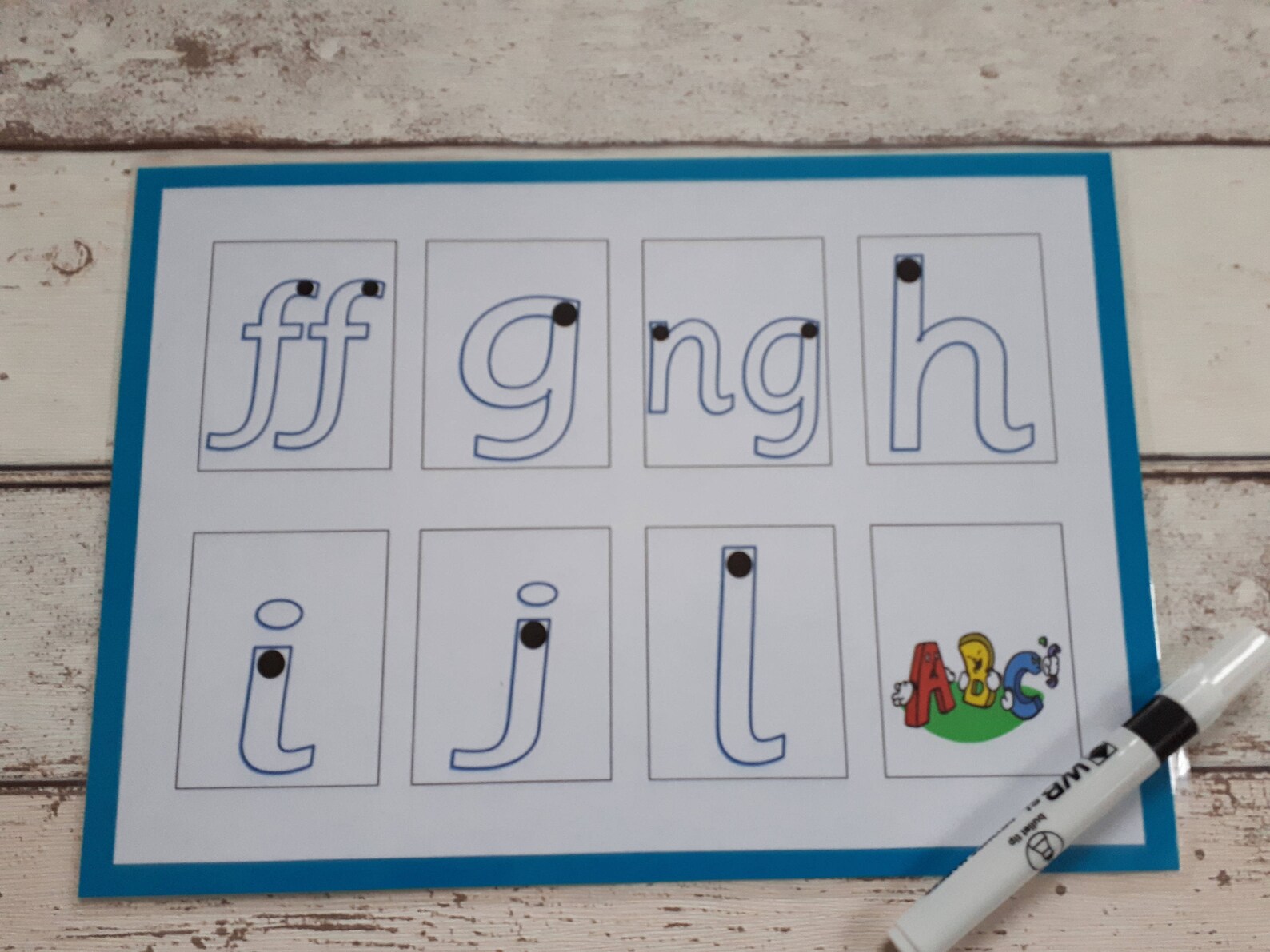 Welsh alphabet tracing boards learn to write Welsh alphabet | Etsy