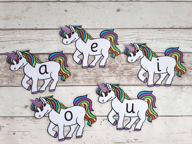 Unicorn Alphabet Line Unicorn Wall Display Phonics Display | Etsy