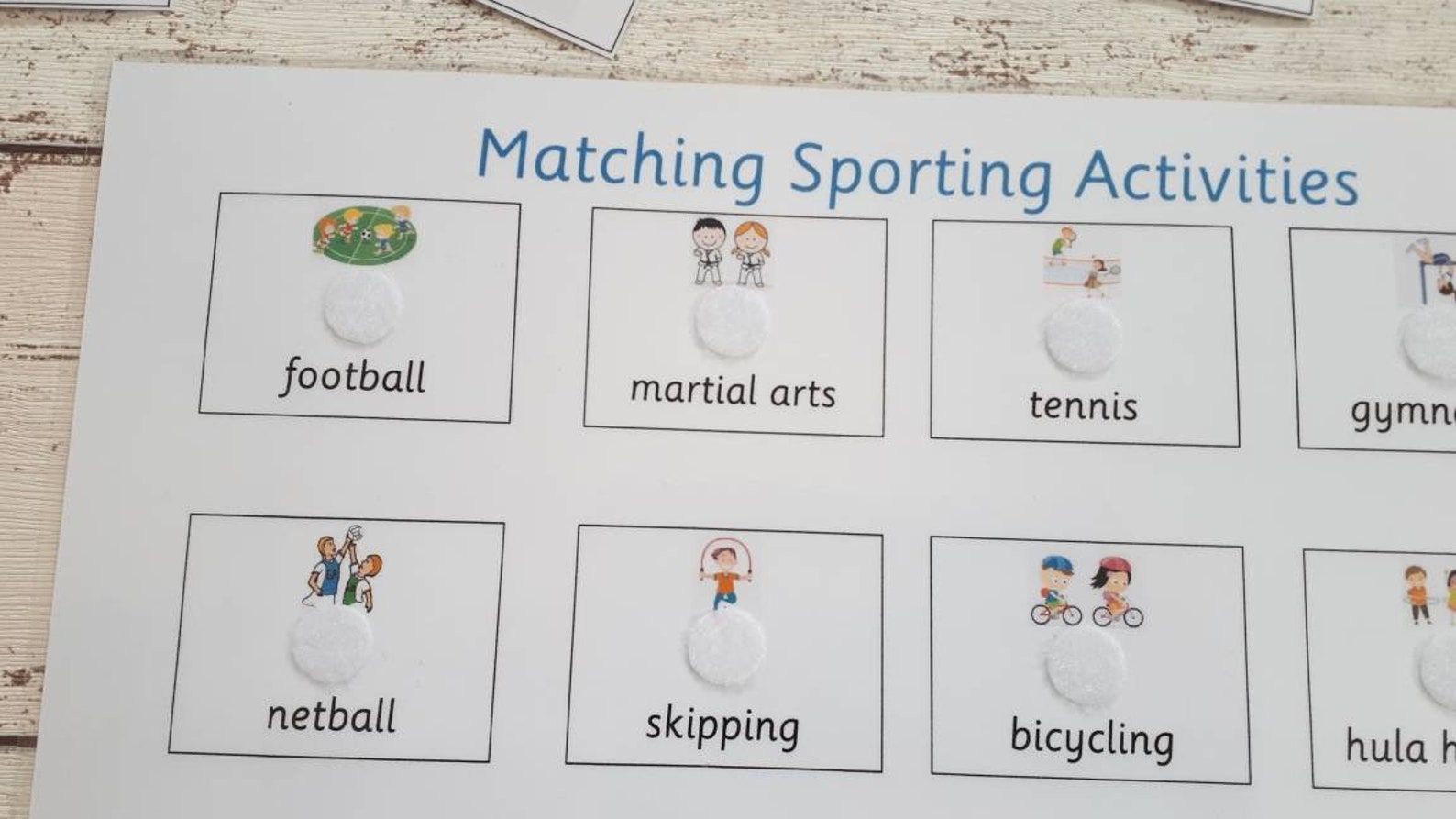 Sport Matching Activity Game for Toddlers Early Years | Etsy