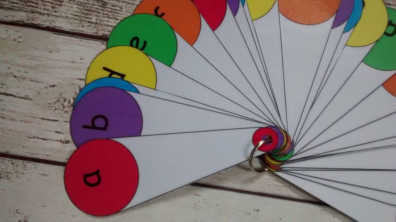 Alphabet fan for children educational teaching resource | Etsy