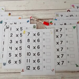 Times Tables Boards, Times Tables 1 to 12, Numeracy, Maths Resources ...