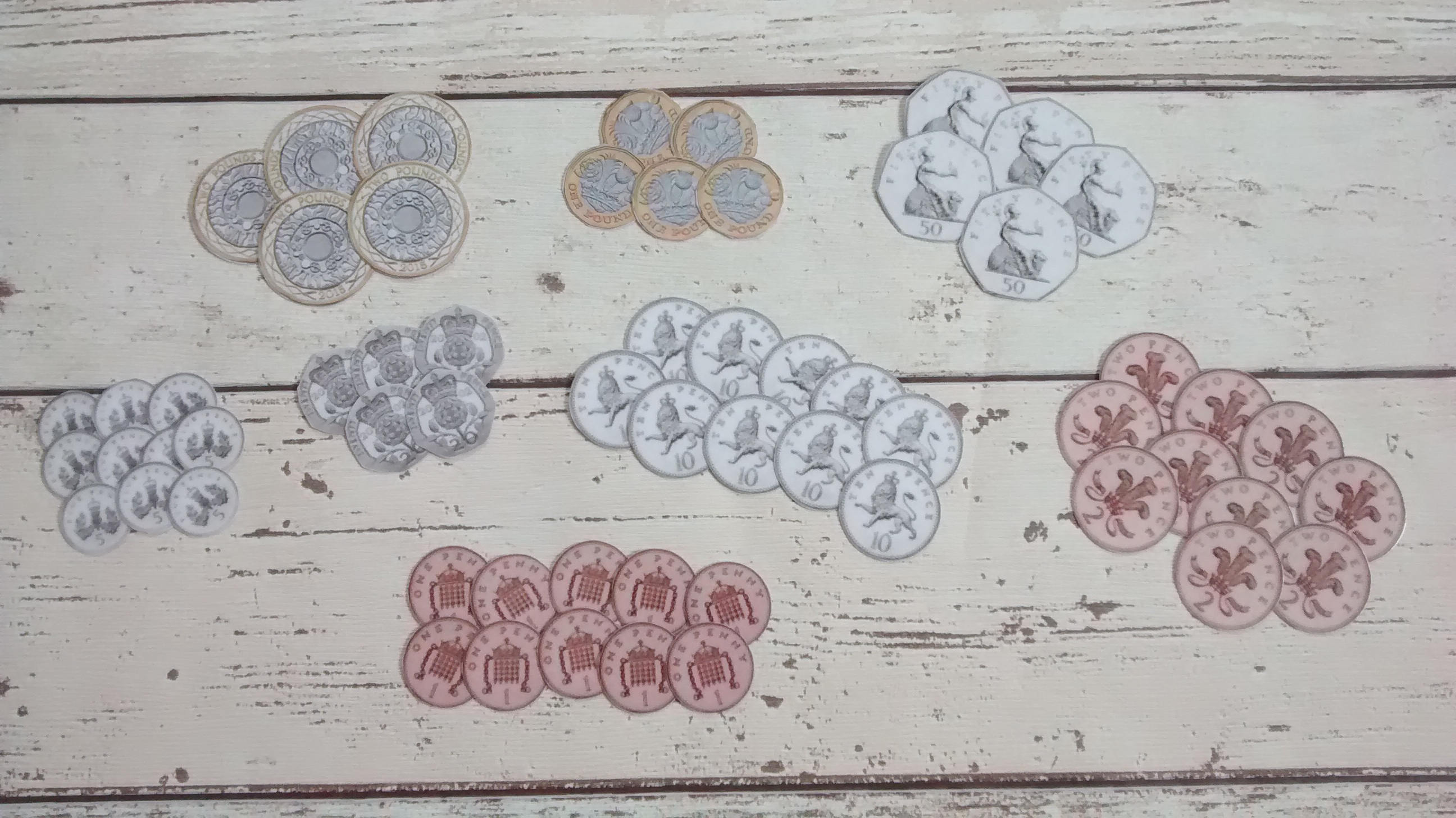 English play coins pretend play money for children learn | Etsy