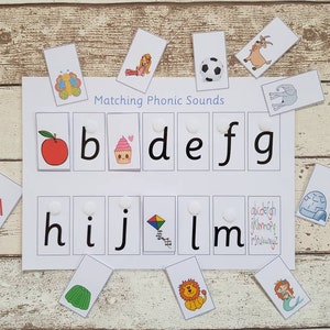 Phonics Game, Matching Phonics, EYFS, Match Picture to Sound ...