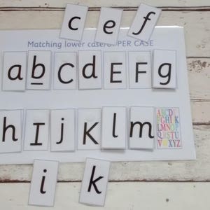 Lower Case Upper Case Matching Activity Teach Alphabet Lower - Etsy