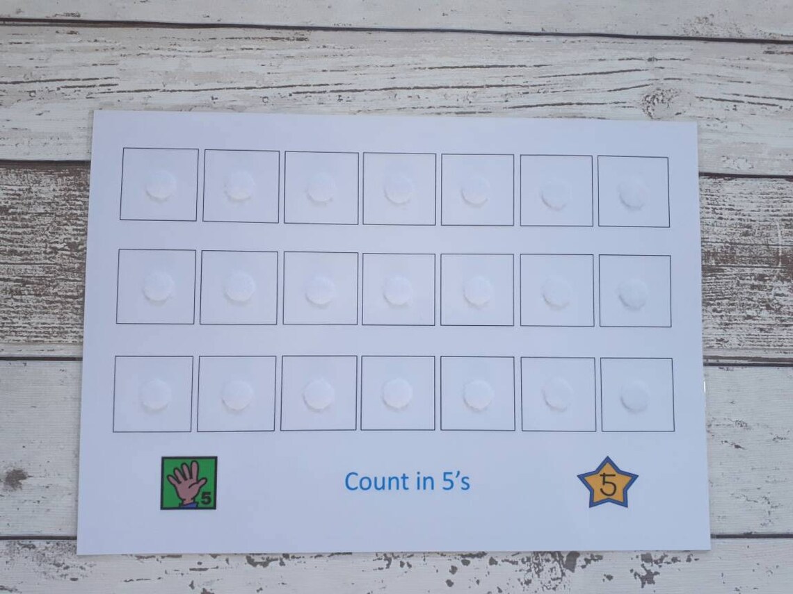 Count in 5's Numeracy Activity for Children Learn 5 Times - Etsy UK