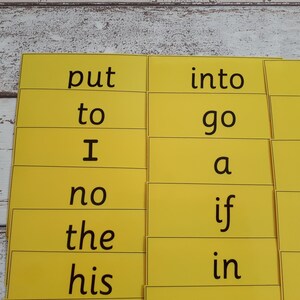Phonic Flash Cards Phase 2 Words First Words Home - Etsy UK