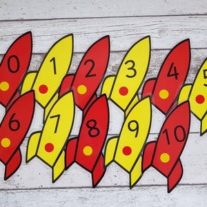 Rocket Number Line, Numeracy Resource, Wall Display, Classroom Display ...