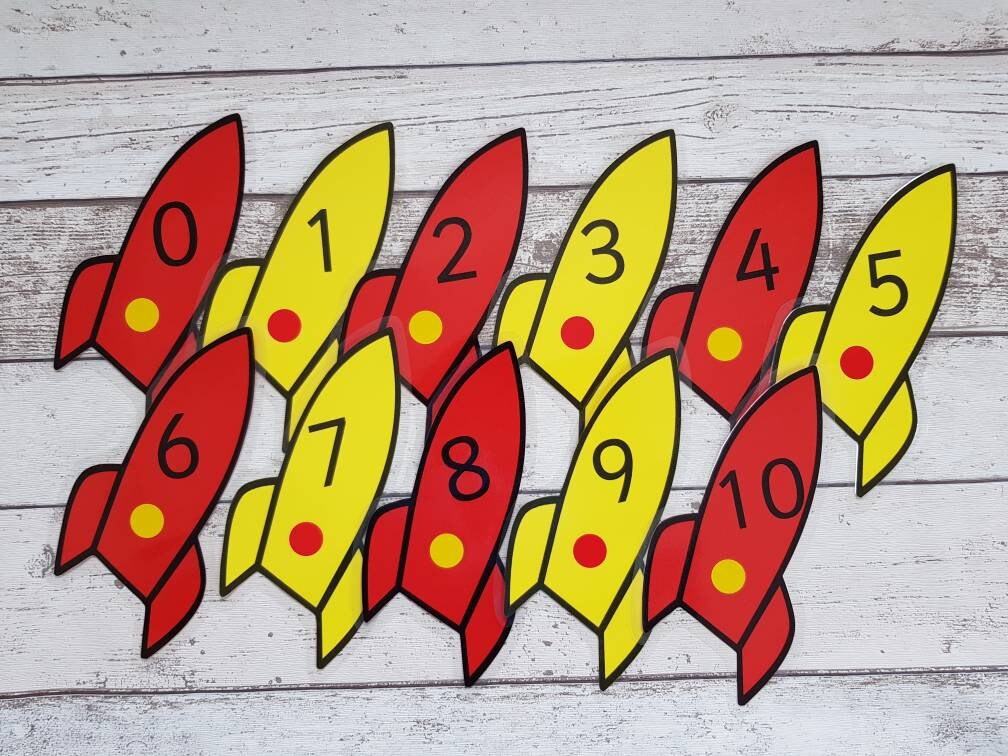 Rocket Number Line Numeracy Resource Wall Display Classroom - Etsy UK