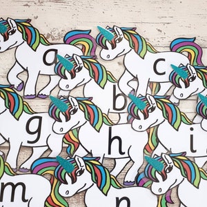 Unicorn Alphabet Line, Unicorn Wall Display, Phonics Display, Classroom ...