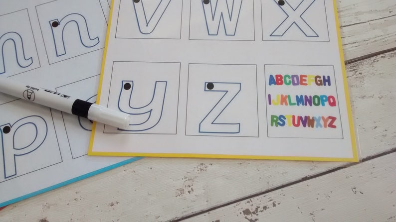Learn to Write Alphabet Boards Handwriting Practice - Etsy