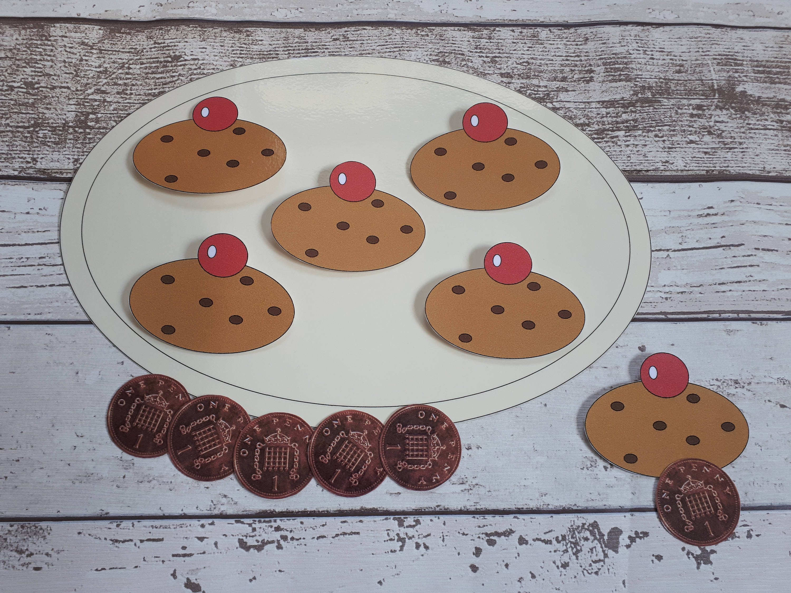 5 Currant Buns Counting Song for Nursery Children Maths - Etsy UK