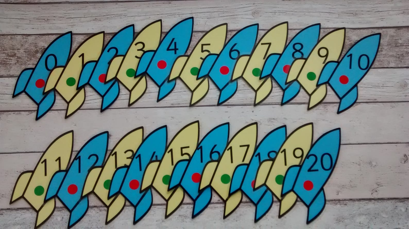 Rocket Number Line Numeracy Resource Wall Display Classroom | Etsy UK