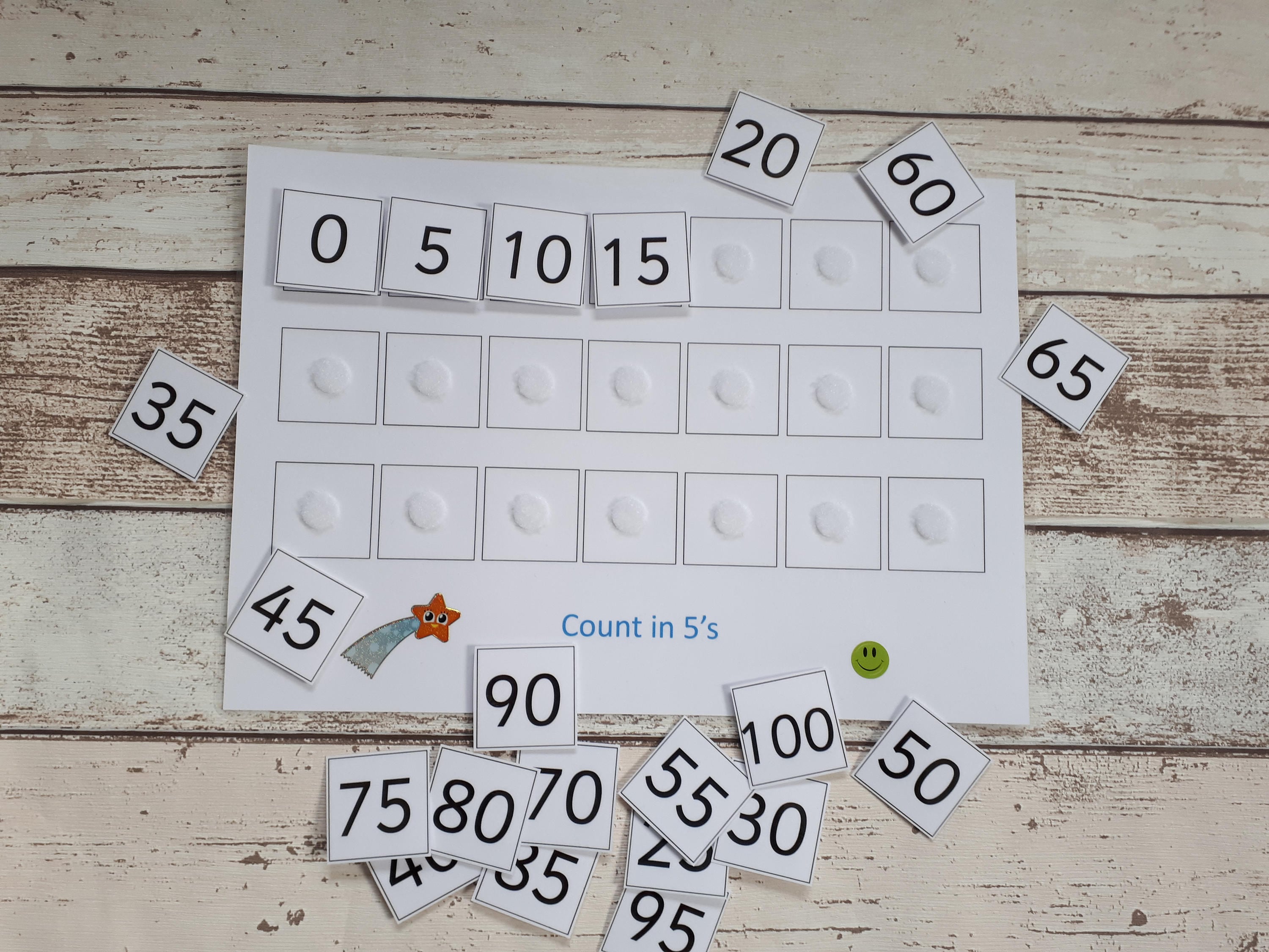 Count in 5's Numeracy Activity for Children Learn 5 Times - Etsy UK
