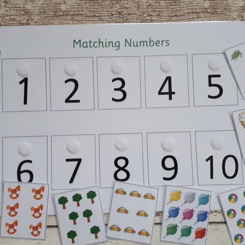 Number Matching Game Educational Resource Home Schooling | Etsy UK