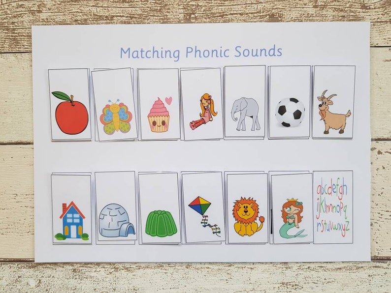 Phonics Game Matching Phonics EYFS Match Picture to Sound | Etsy