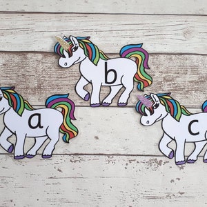 Unicorn Alphabet Line, Unicorn Wall Display, Phonics Display, Classroom ...