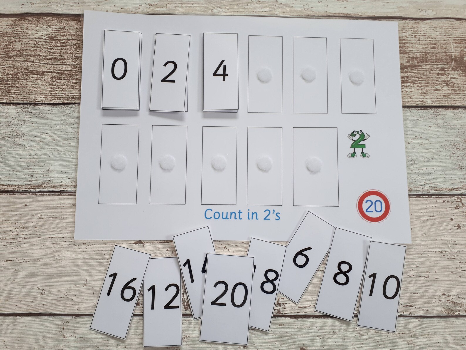 Count in 2's Numeracy Activity for Children Learn 2 Times | Etsy UK
