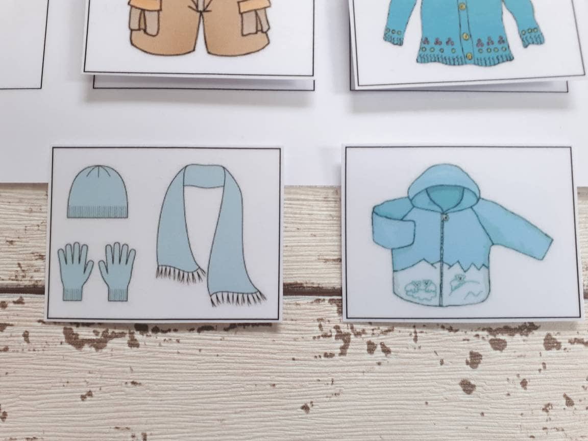 Clothes Matching Game Montessori Activity for Toddlers - Etsy