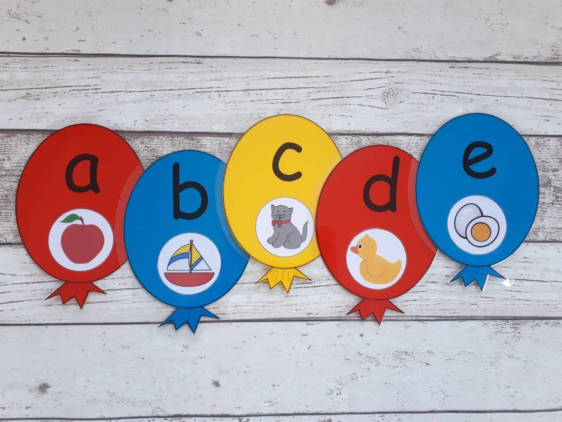 Picture Alphabet Wall Display Phonics Teaching Resource - Etsy