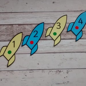Rocket Number Line, Numeracy Resource, Wall Display, Classroom Display ...