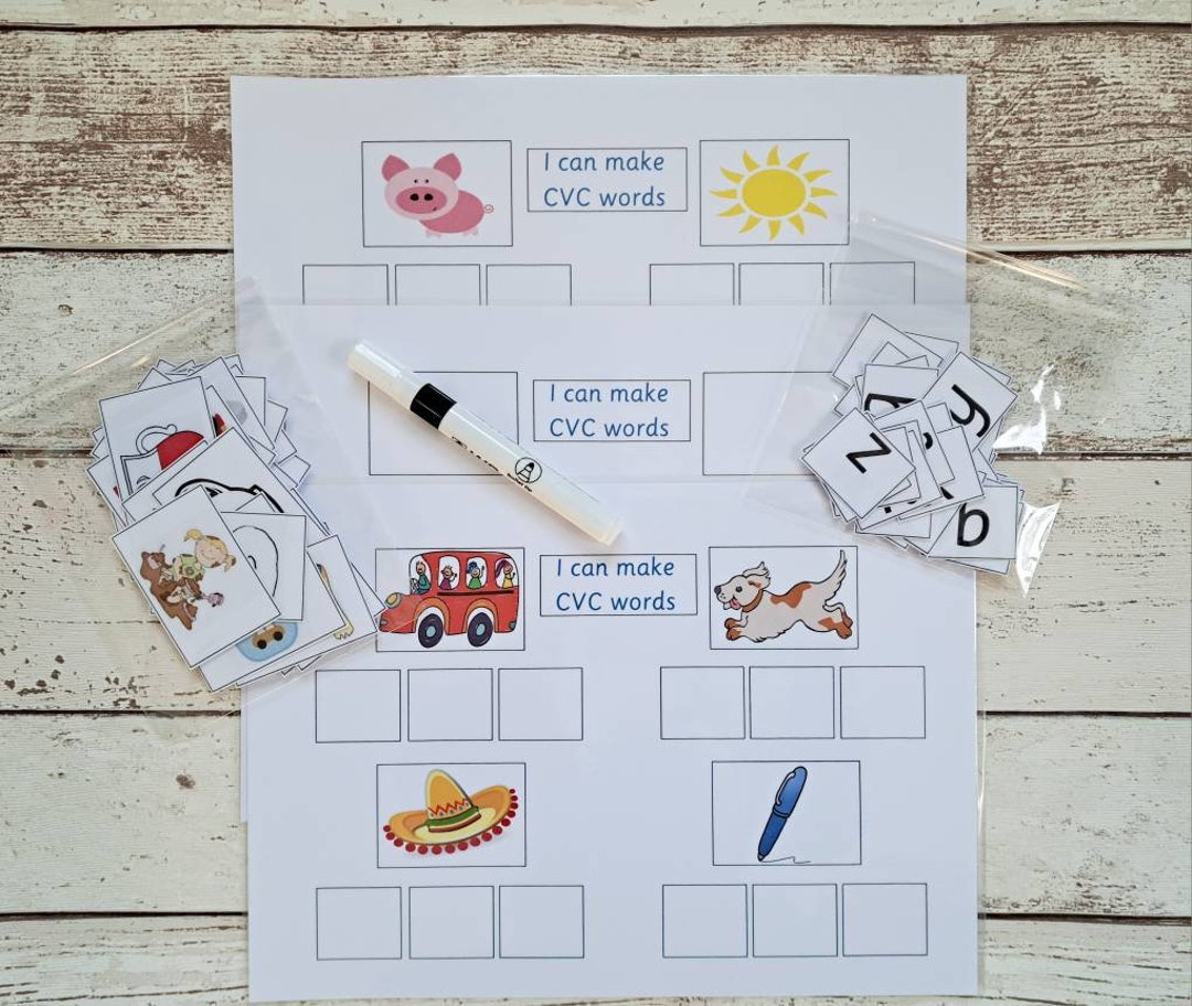 Phonics Teaching Resource Cvc Words Early Years Activity - Etsy