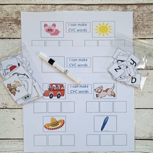 Phonics Teaching Resource Cvc Words Early Years Activity - Etsy