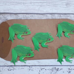 5 Little Speckled Frogs Counting Song, Math Educational Resource, Frog ...