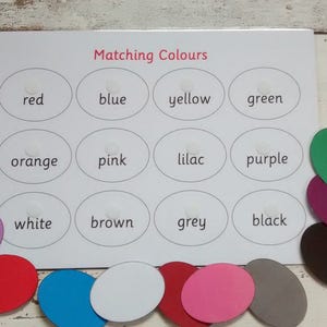 Colour Matching Activity, Teaching Resource for Children, Educational ...