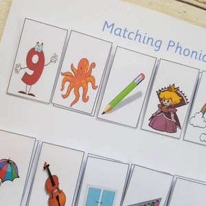 Phonics Game, Matching Phonics, EYFS, Match Picture to Sound ...