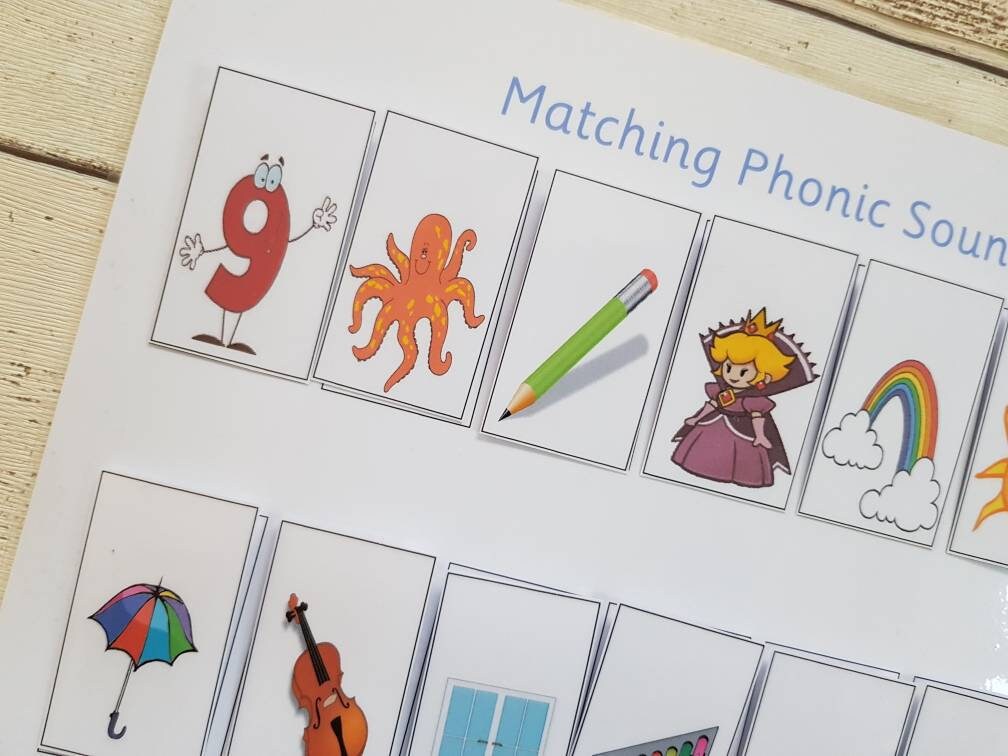 Phonics Game Matching Phonics EYFS Match Picture to Sound | Etsy