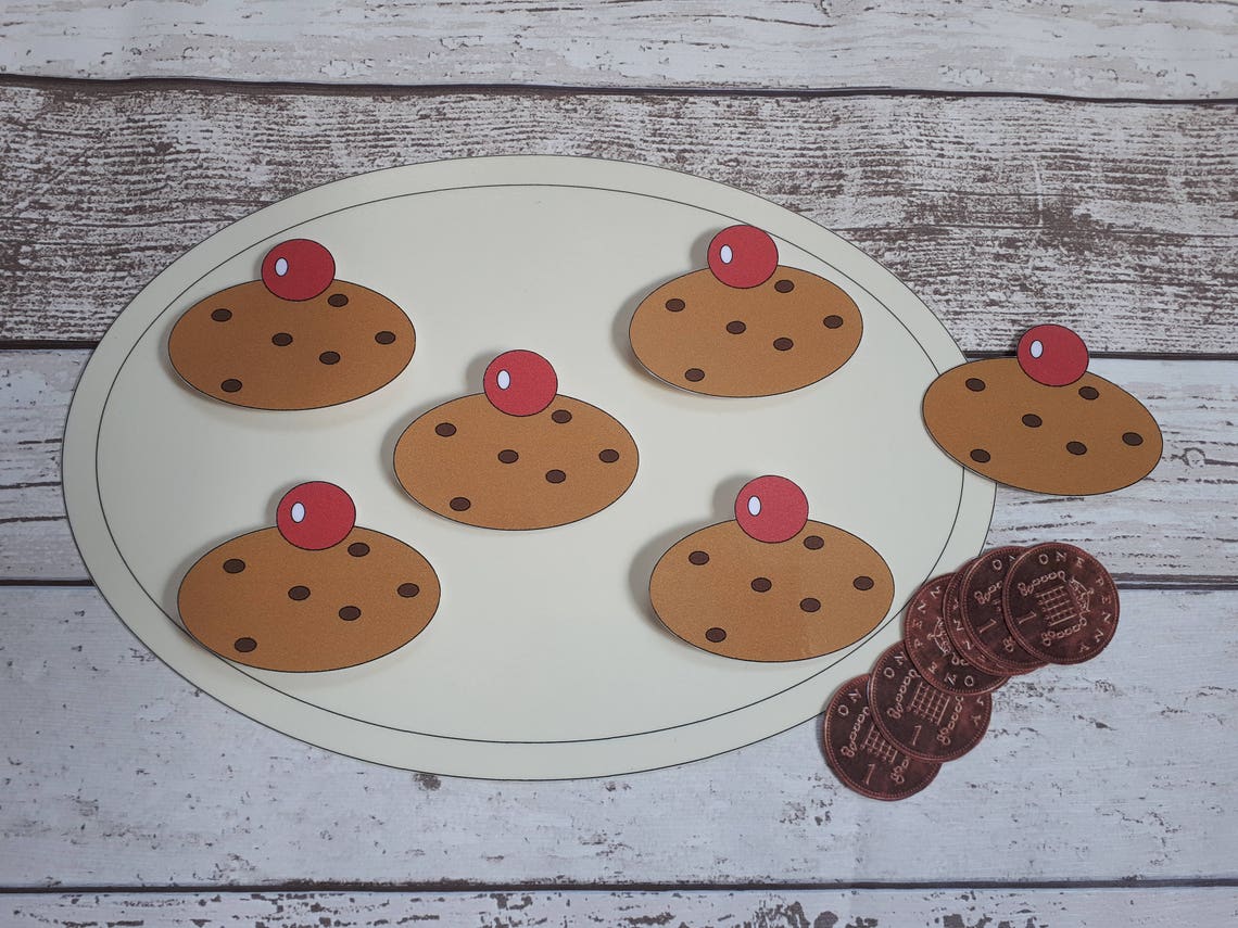 5 Currant Buns Counting Song for Nursery Children Maths - Etsy UK