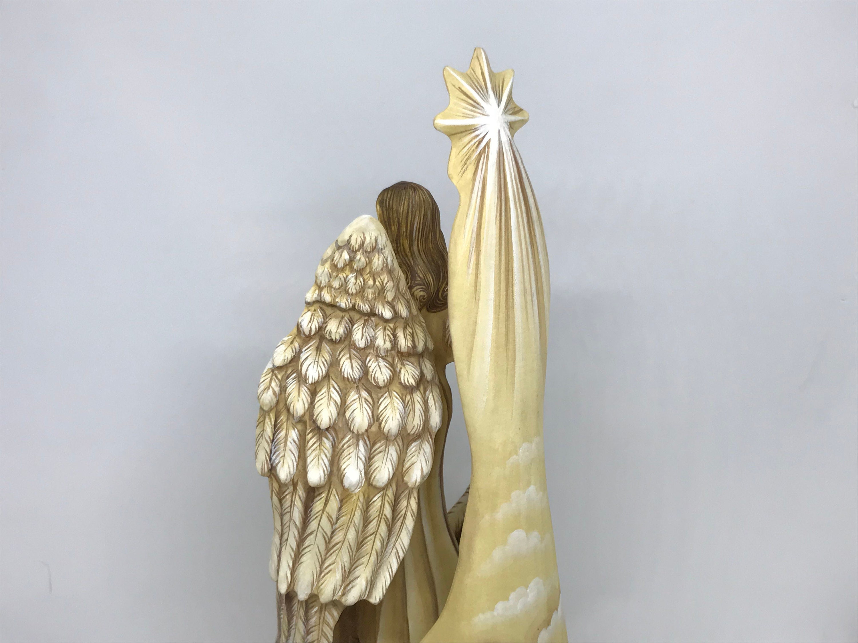 Made in Ukraine Wooden Nativity Set Scene Holy Family 12.2 | Etsy