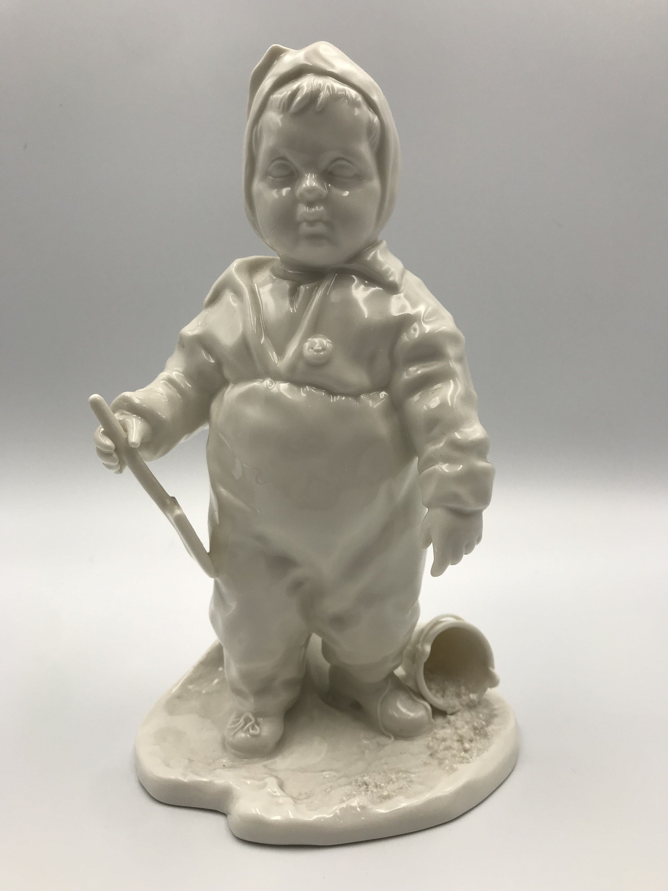 One of a Kind "little Boy" Porcelain Sculpture Unique Handmade Limited ...