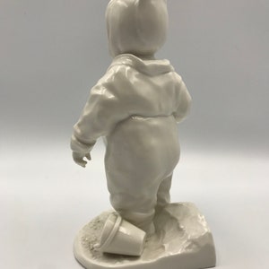 One of a Kind "little Boy" Porcelain Sculpture Unique Handmade Limited ...
