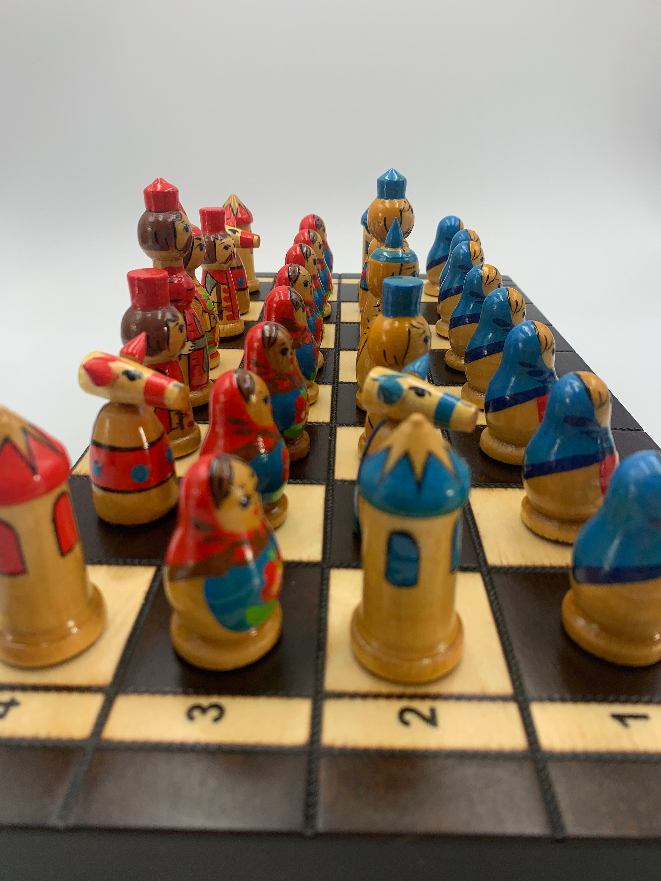 16" Wooden Chess Set #137 Souvenir Chess Christmas Gift Dad Gift ...