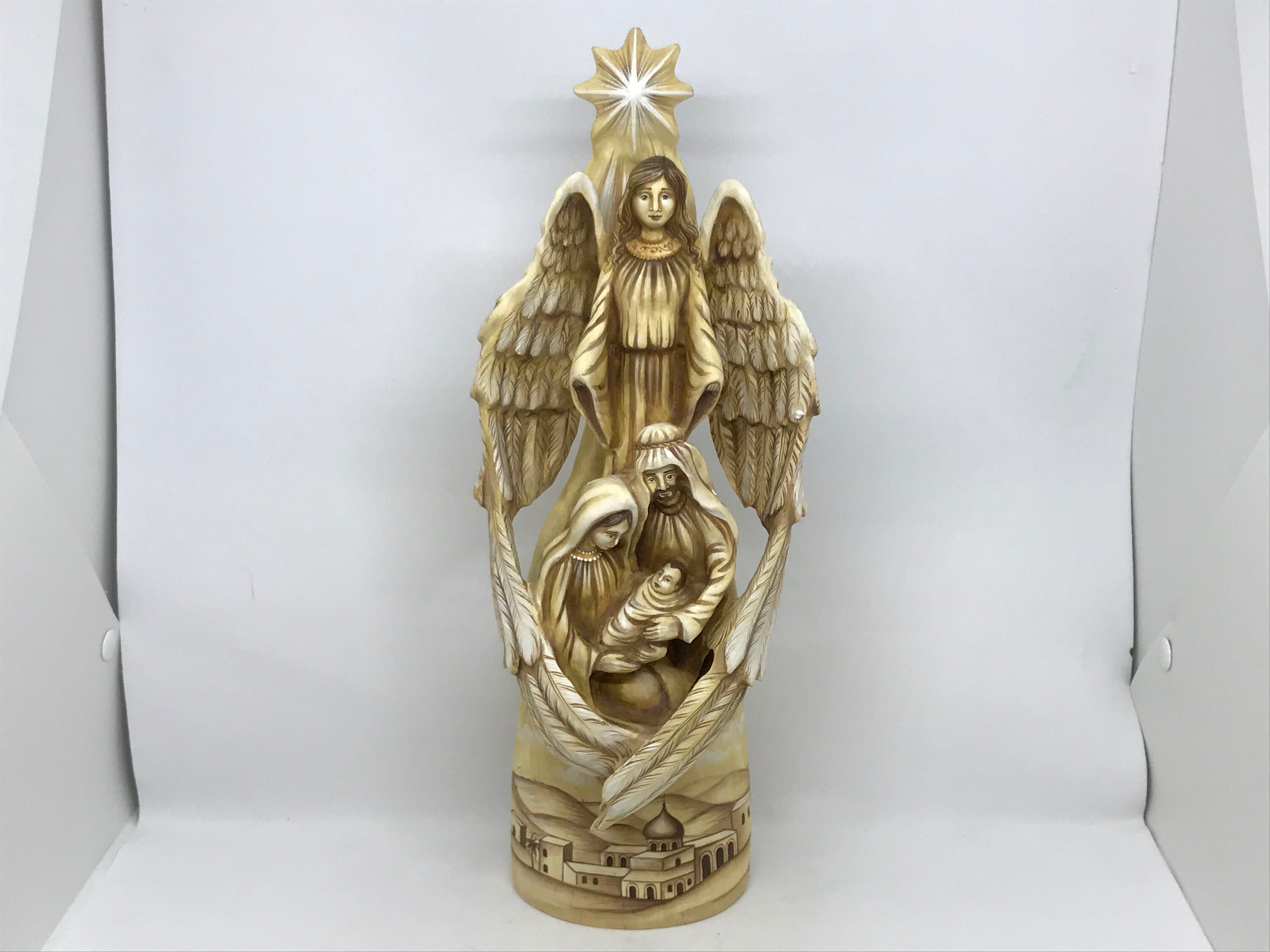 Made in Ukraine Wooden Nativity Set Scene Holy Family 12.2 | Etsy