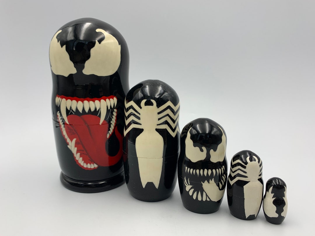 5" Cartoon Nesting Doll 5 Pieces Movie Hand Painted Wooden Nesting Doll ...