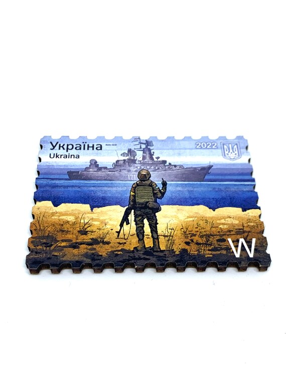 MADE IN UKRAINE Five Fridge Magnets Set Russian Warship Go - Etsy