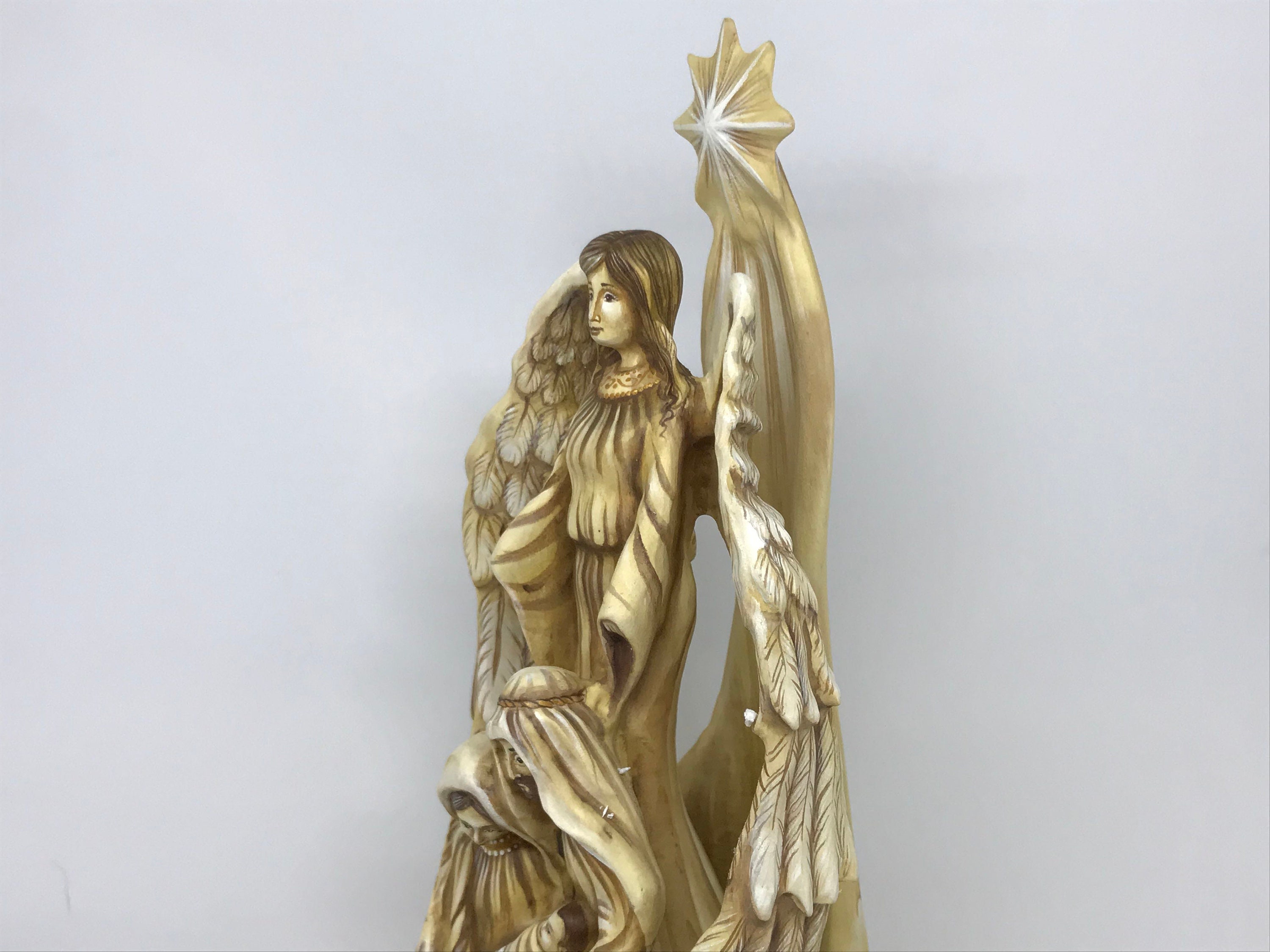 Made in Ukraine Wooden Nativity Set Scene Holy Family 12.2 | Etsy