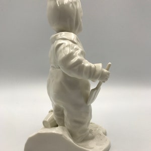 One of a Kind "little Boy" Porcelain Sculpture Unique Handmade Limited ...