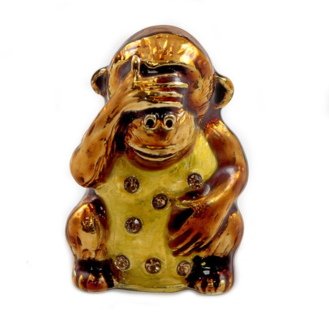 Monkey Decorative Enamel Thimble/ Gift/ Christmas Gift/ Souvenir - Etsy ...