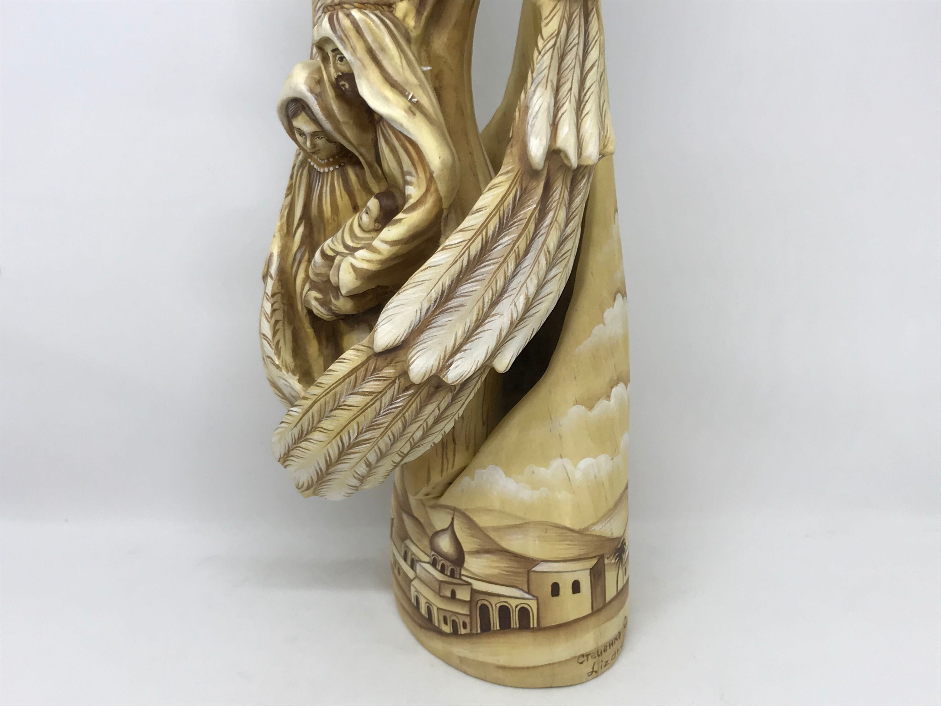 Made in Ukraine Wooden Nativity Set Scene Holy Family 12.2” Hand ...